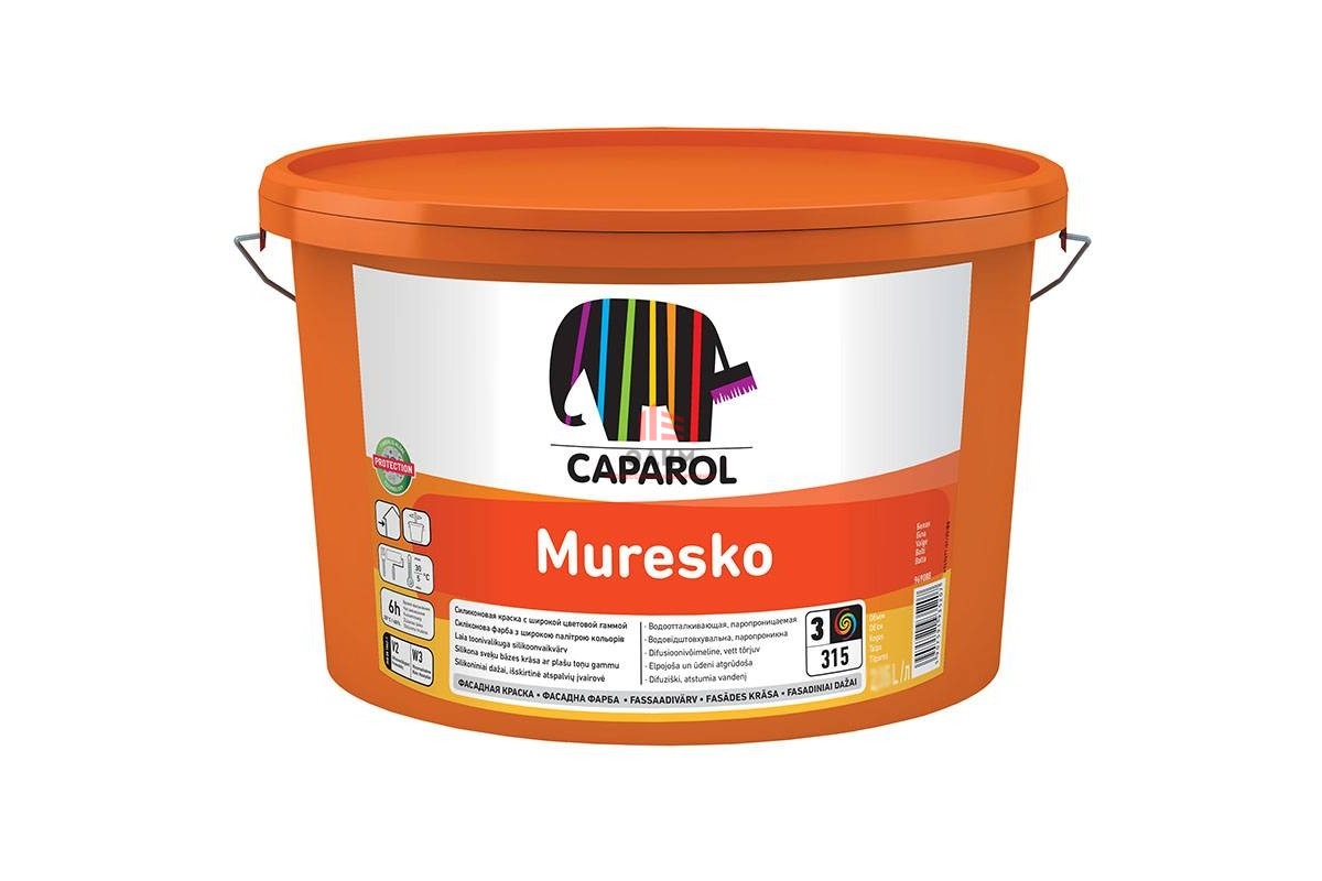 Caparol Muresko / Капарол Муреско фасадная краска на базе силиконовой смолы 5 л купить в Москве ...