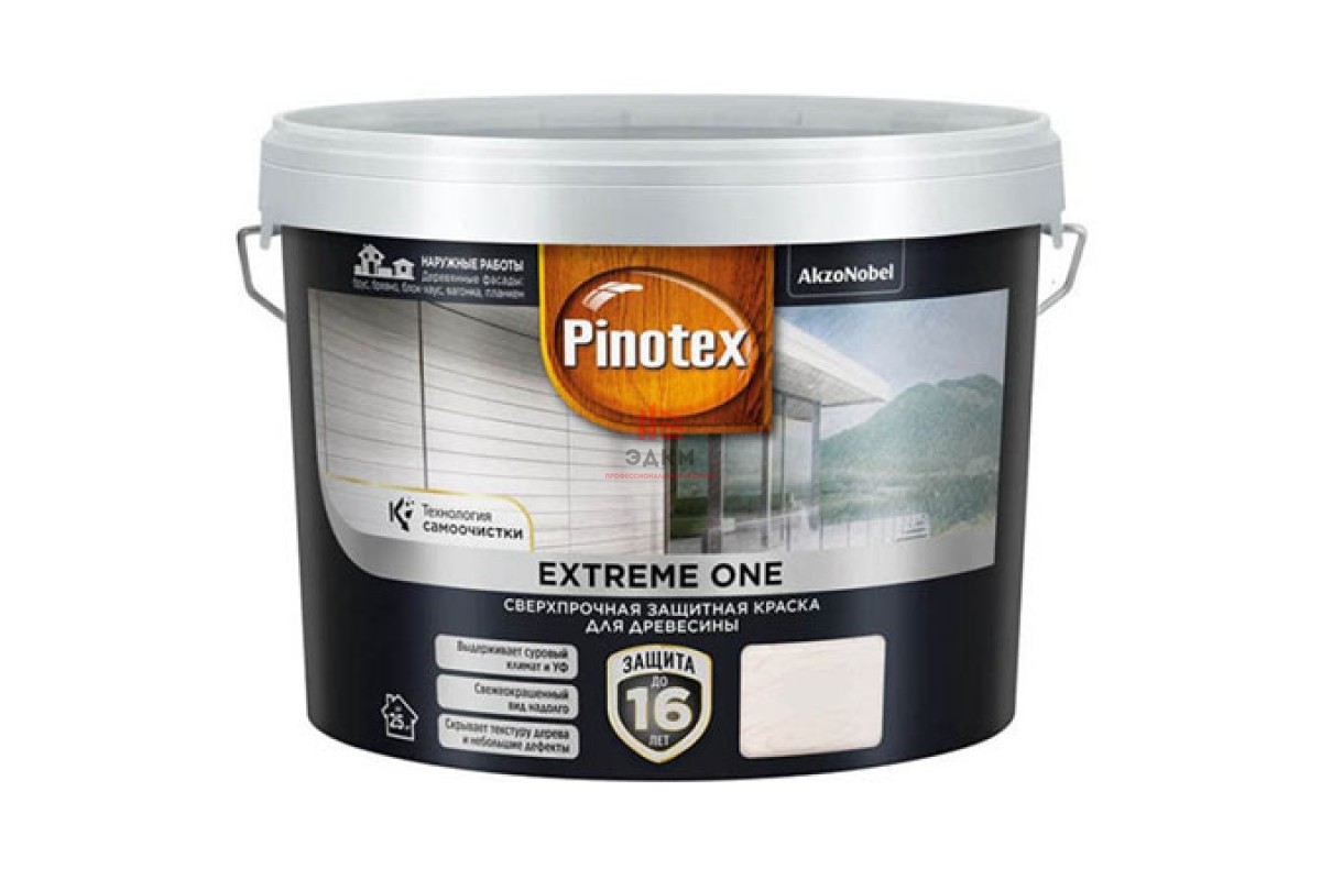Pinotex Extreme ONE / Пинотекс Экстрим сверхпрочная защитная краска для ...