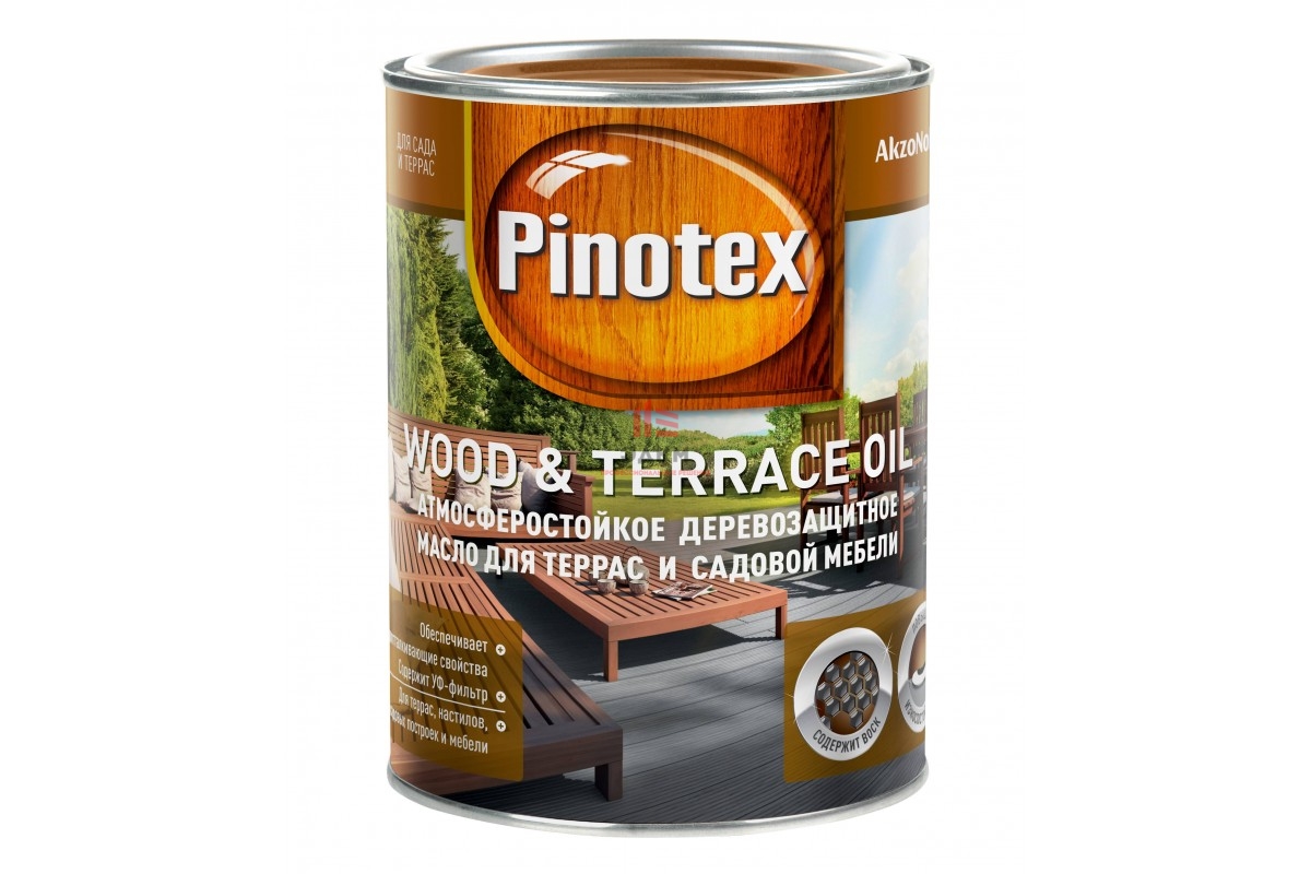 Pinotex Wood & Terrace Oil / Пинотекс Вуд энд Террас Оил деревозащитное ...