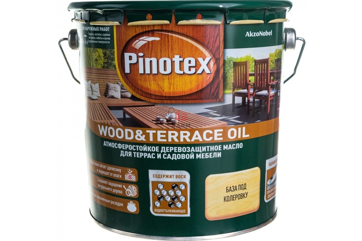 Pinotex Wood & Terrace Oil / Пинотекс Вуд энд Террас Оил деревозащитное ...