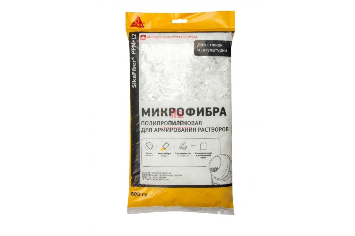 Sika SikaFiber PPM-12 / Сика Фибра для армирования бетона 0,6 кг купить ...