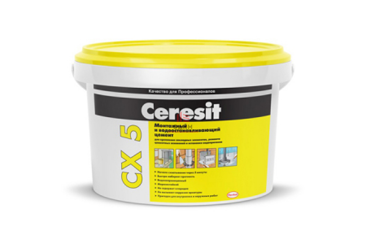 Ceresit CX 5 / Церезит цемент водоостанавливающий, быстротвердеющий 25 ...